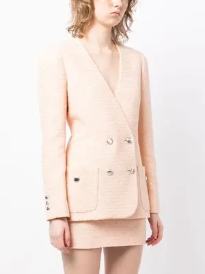 Alessandra Rich Sequin-embellished Tweed Blazer