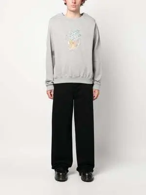 Martine Rose Graphic Print Cotton Sweatshirt