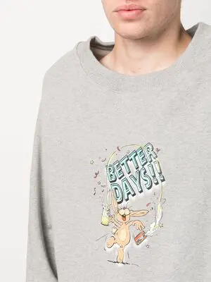 Martine Rose Graphic Print Cotton Sweatshirt