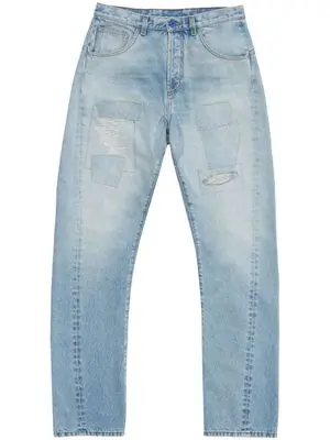 COUNTY OF MILAN Marcelo Burlon Bleached Straight-leg Jeans