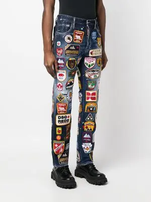 Dsquared2 Badge-appliqué Denim Jeans