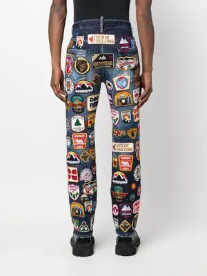 Dsquared2 Badge-appliqué Denim Jeans