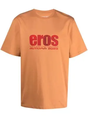 Martine Rose Eros Graphic-print Cotton T-shirt - Brown