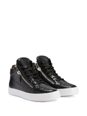 GIUSEPPE ZANOTTI Kriss Mid-top Sneakers - Black