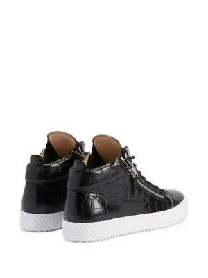 GIUSEPPE ZANOTTI Kriss Mid-top Sneakers - Black