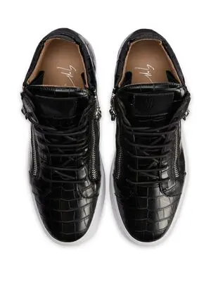 GIUSEPPE ZANOTTI Kriss Mid-top Sneakers - Black