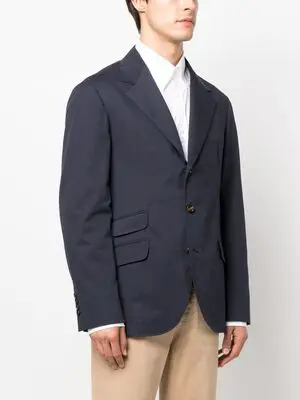 Brunello Cucinelli Single-breasted Cotton Blazer