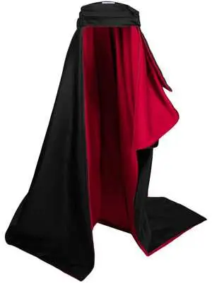 Moschino Draped Satin Asymmetric Skirt