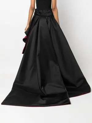 Moschino Draped Satin Asymmetric Skirt