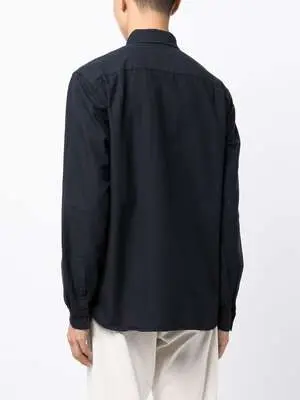 Fred Perry Oxford Logo-embroidered Cotton Shirt - Blue