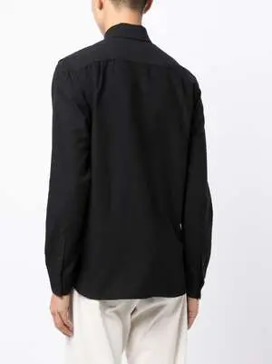 Fred Perry Oxford Logo-embroidered Cotton Shirt - Black