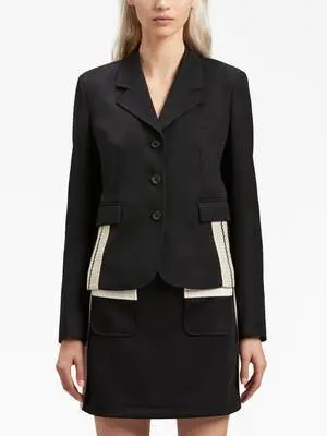 Palm Angels Side-embellished Fitted Blazer