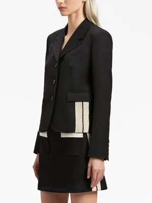 Palm Angels Side-embellished Fitted Blazer