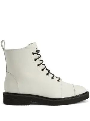 GIUSEPPE ZANOTTI Thora Lace-up Boots - White