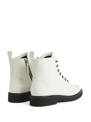 GIUSEPPE ZANOTTI Thora Lace-up Boots - White