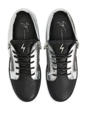 GIUSEPPE ZANOTTI Frankie Double-zip Low-top Sneakers - Multicolour