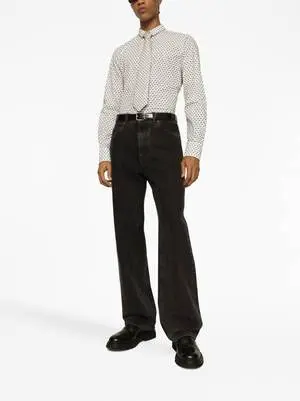 Dolce & Gabbana Dg-print Long-sleeve Shirt