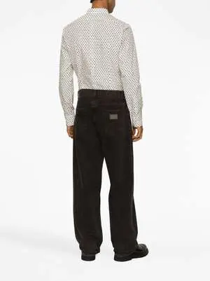 Dolce & Gabbana Dg-print Long-sleeve Shirt