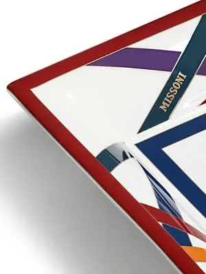 Missoni Nastri Logo-print Tray - White