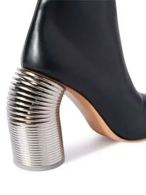 Off-White Leather Ankle Boots