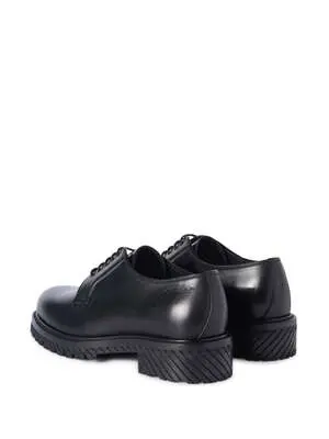Off-White Military Leather Derby Shoes - Black