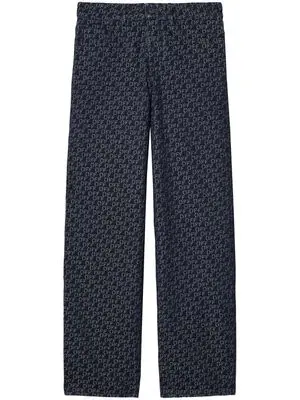 Off-White Logo-jacquard Straight-leg Jeans