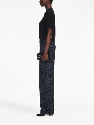 Off-White Logo-jacquard Straight-leg Jeans