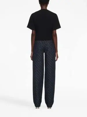 Off-White Logo-jacquard Straight-leg Jeans