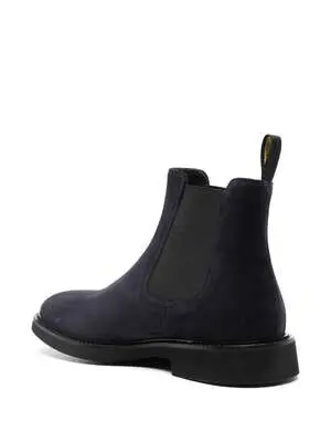 DOUCAL'S Almond-toe Suede Chelsea Boots - Blue