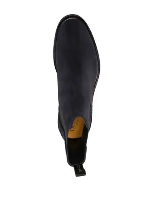 DOUCAL'S Almond-toe Suede Chelsea Boots - Blue