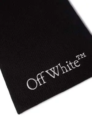 Off-White Bookish Logo-knit Scarf