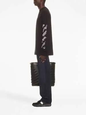 Off-White Diag-stripe Logo-print T-shirt
