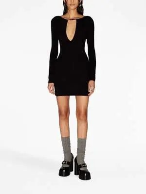 AMBUSH V-neck Jersey Minidress