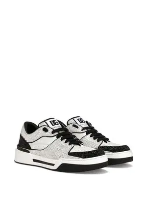 Dolce & Gabbana Roma Rhinestone-embellished Sneakers