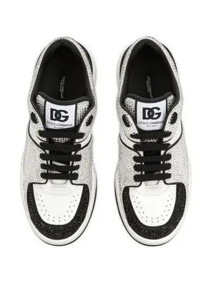 Dolce & Gabbana Roma Rhinestone-embellished Sneakers