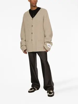 Dolce & Gabbana Logo-patch V-neck Cardigan