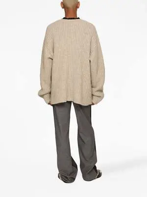 Dolce & Gabbana Logo-patch V-neck Cardigan