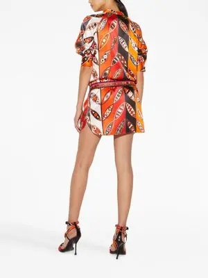 Emilio Pucci Girandole-print Shirt Mini Dress