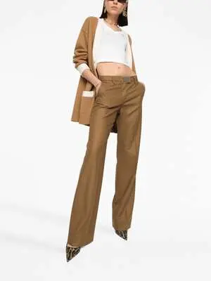 Dolce & Gabbana Logo-plaque Straight-leg Trousers