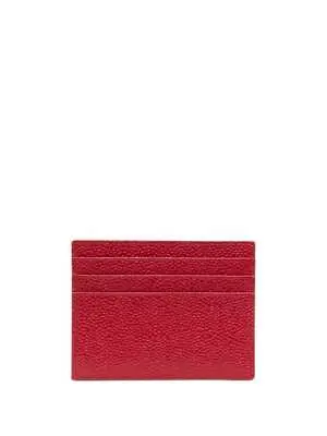 Thom Browne Pebble-grain Note Compartment Card Holder