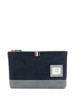 Thom Browne Logo Patch Wallet - Blue