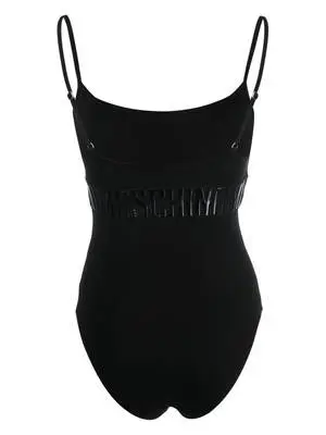 Moschino Embossed-ogo Cotton Bodysuit