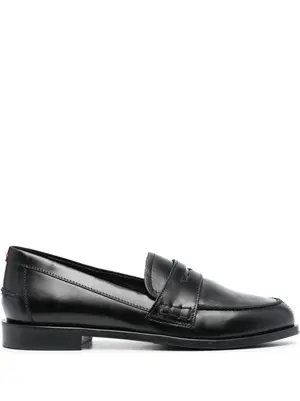 AeydĒ Oscar Penny-slot Leather Loafers - Black