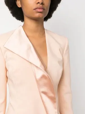 GENNY Single-breasted Blazer - Neutrals
