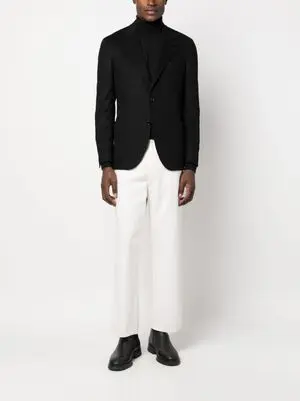 LARDINI Single-breasted Wool-cashmere Blazer