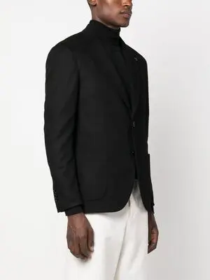 LARDINI Single-breasted Wool-cashmere Blazer
