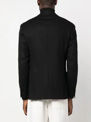 LARDINI Single-breasted Wool-cashmere Blazer