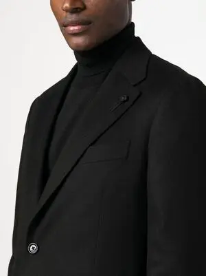 LARDINI Single-breasted Wool-cashmere Blazer