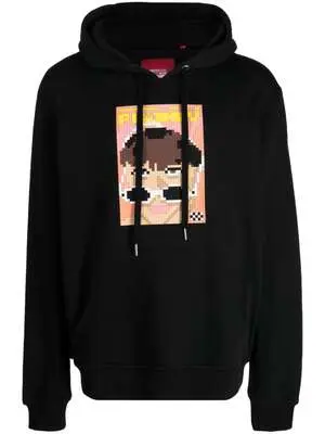 MOSTLY HEARD RARELY SEEN Graphic-print Cotton Hoodie - Black