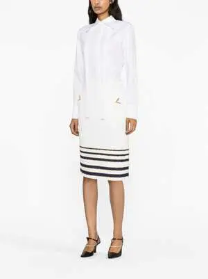 Valentino Garavani Scarf-detail Cotton Poplin Shirt